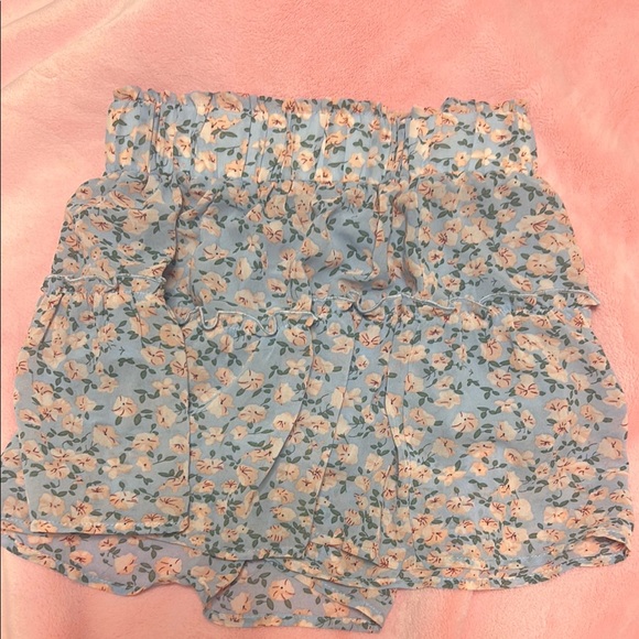 Altar'd State | Shorts | Altard State High Waist Floral Shorts Blue And ...